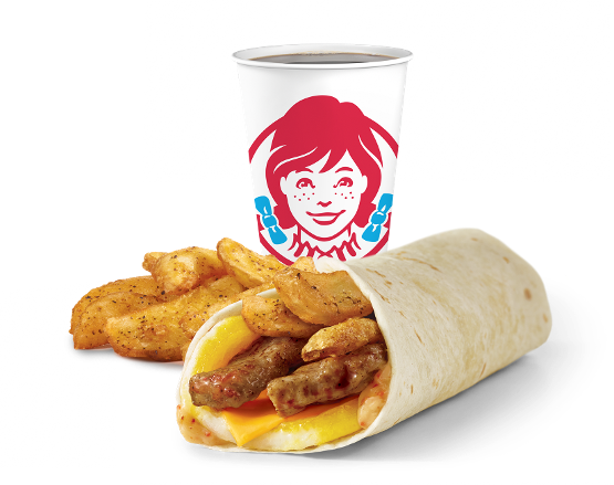 Sausage Breakfast Wrap Combo | Wendy's Breakfast Deals